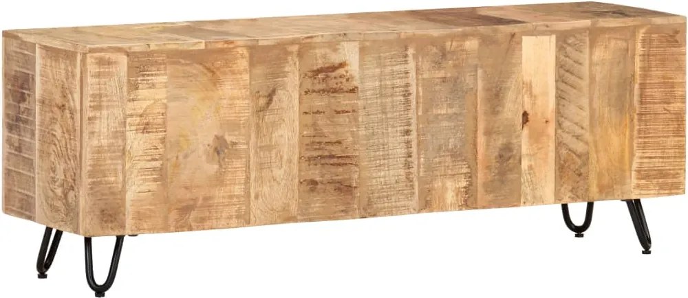 TV stolek Docklands - masivní mangovníkové dřevo | 110x30x40 cm