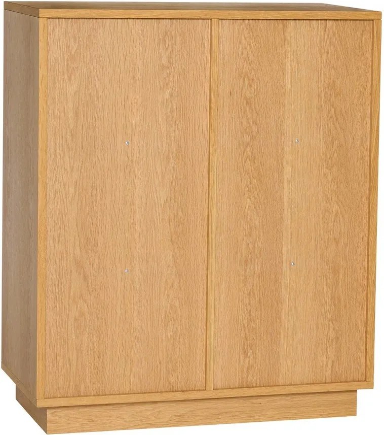 Knihovna v dekoru dubu v přírodní barvě 80x95x30 cm Disco – Hübsch