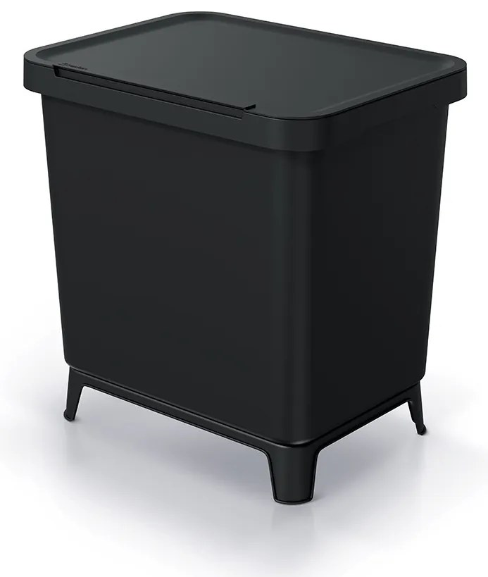 Odpadkový koš, 29 l, černá