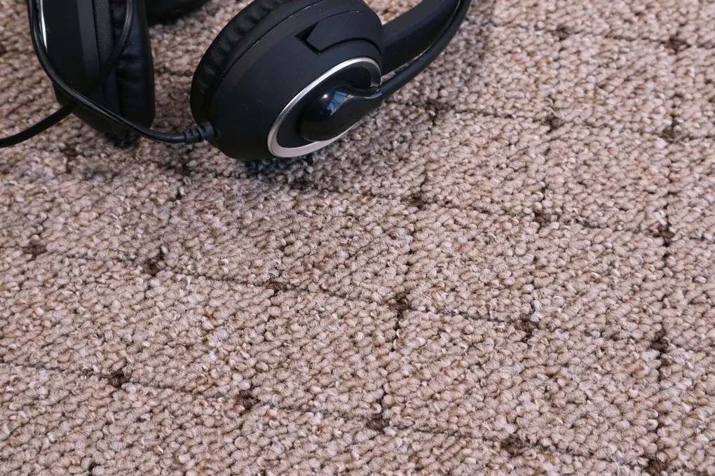 Condor Carpets, AKCE: 80x448 cm Kusový koberec Udinese béžový new - neúčtujeme odřezky z role - obšitý ze všech stran, šíře, béžová, filc, chodba / předsíň