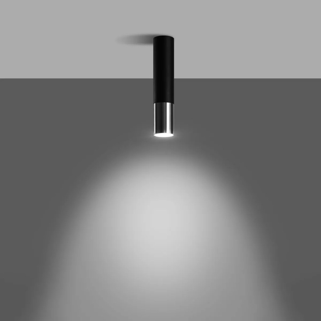 Sollux Lighting Stropní svítidlo LOOPEZ černé/chromové