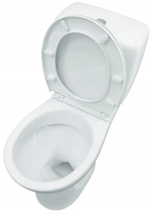Cersanit Kaskáda, kombi wc se splachováním 3/6l, horizontální odpad + sedátko s polypropylenu, bílá, K100-206
