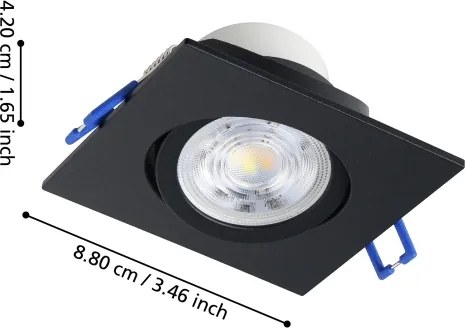 Eglo 902284-SADA 3xLED St. podh. svítidlo SALICETO LED/4,8W/230V 8,8x8,8cm černá