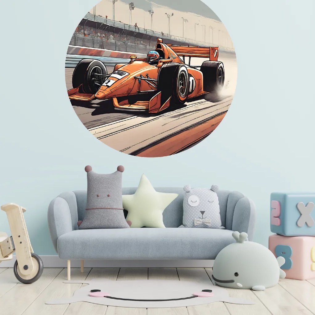 PIPPER. Kruhová samolepka na zeď "Formula" Velikost: 60cm