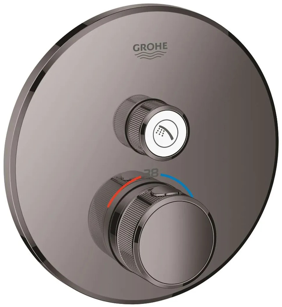 Grohe Grohtherm SmartControl - Termostatická sprchová baterie pod omítku s jedním ventilem, Hard Graphite 29118A00