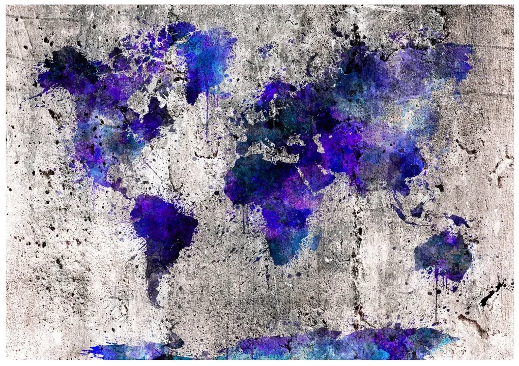 Fototapeta - World Map: Ink Blots | BIANO