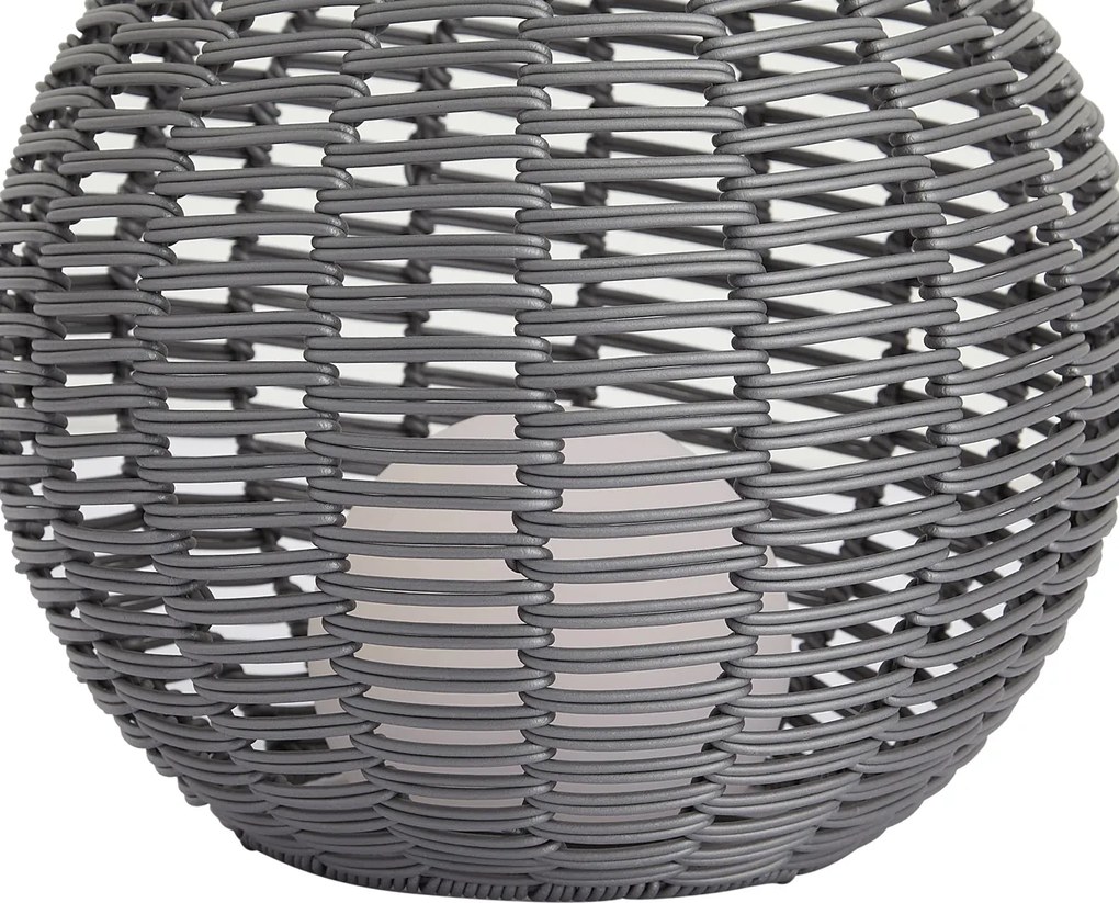 Venkovní stolní lampa tmavě šedá 30 cm vč. LED dobíjecí s USB-C IP44 - Oli