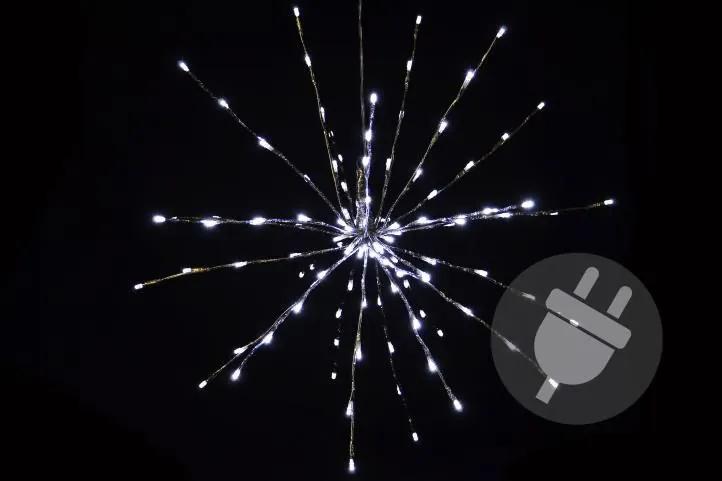 Nexos 33225 Vánoční osvětlení - meteorický déšť - studená bílá, 120 LED, 60 cm
