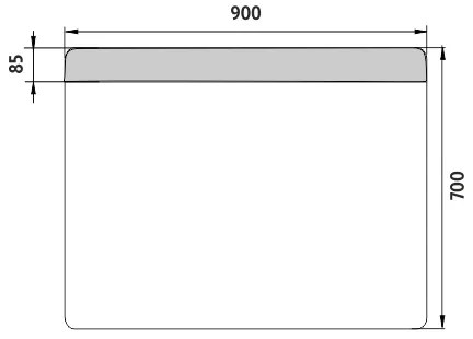 LED zrcadlo ZP23019 90x70 cm