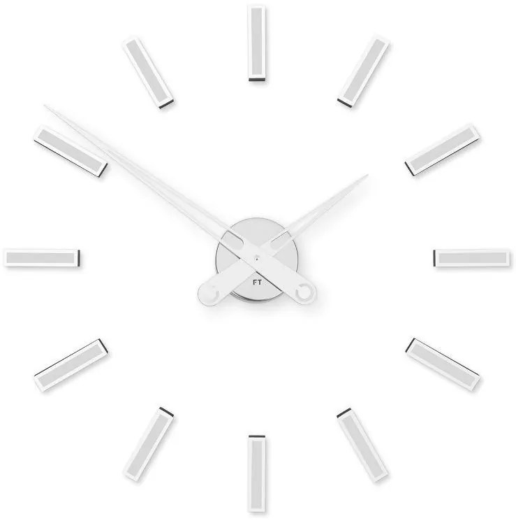 Designové nalepovací hodiny future time ft9600wh modular white 60cm