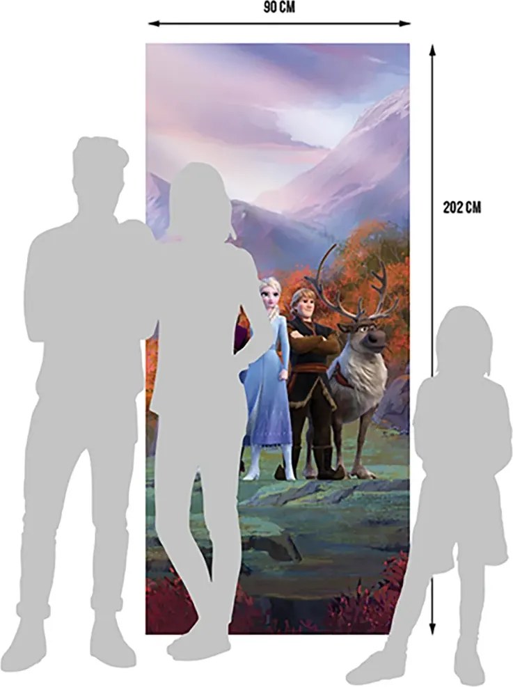 Dětská vliesová fototapeta na zed' Ledové Království Klasika, Disney | 90 x 202 cm | DFTDNV 5487