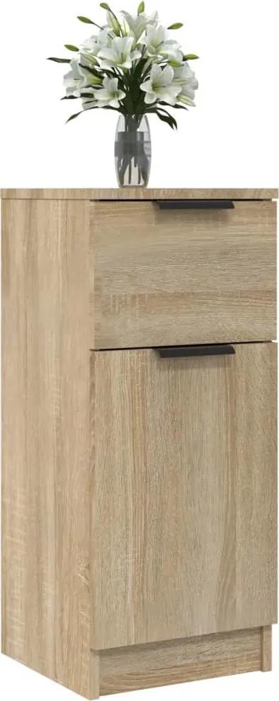vidaXL Příborníky 2 ks 30 x 30 x 70 cm kompozitní dřevo [811122] Barva: Betonová šedá