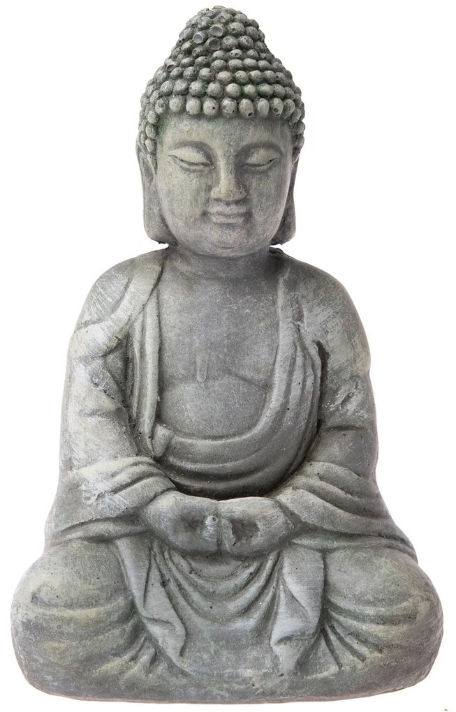 Betonová soška Buddha, 19 x 12 cm