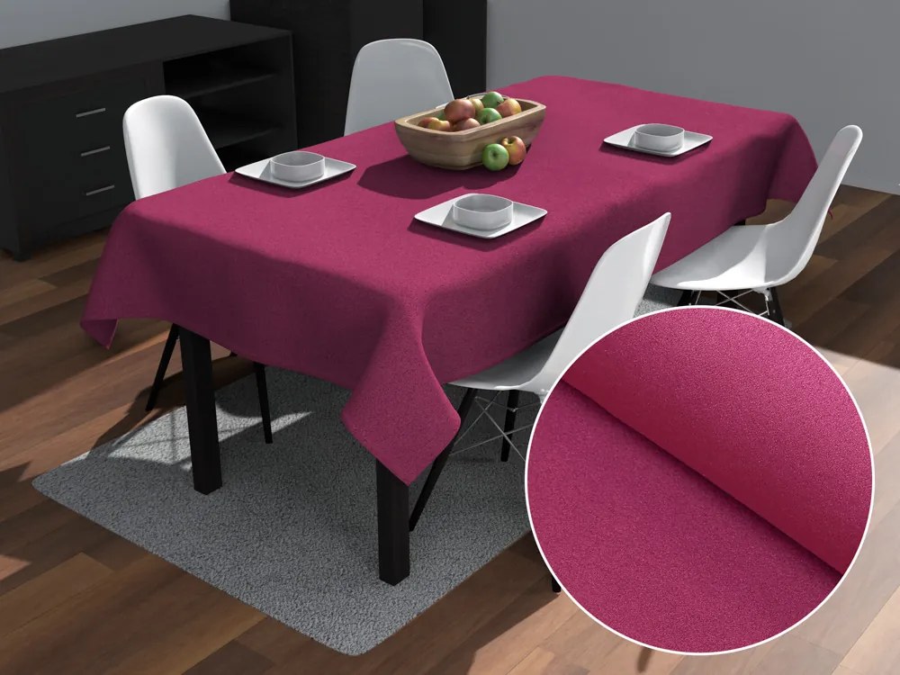 Biante Velký dekorační obdélníkový ubrus BK-005 Purpurový 180x240 cm