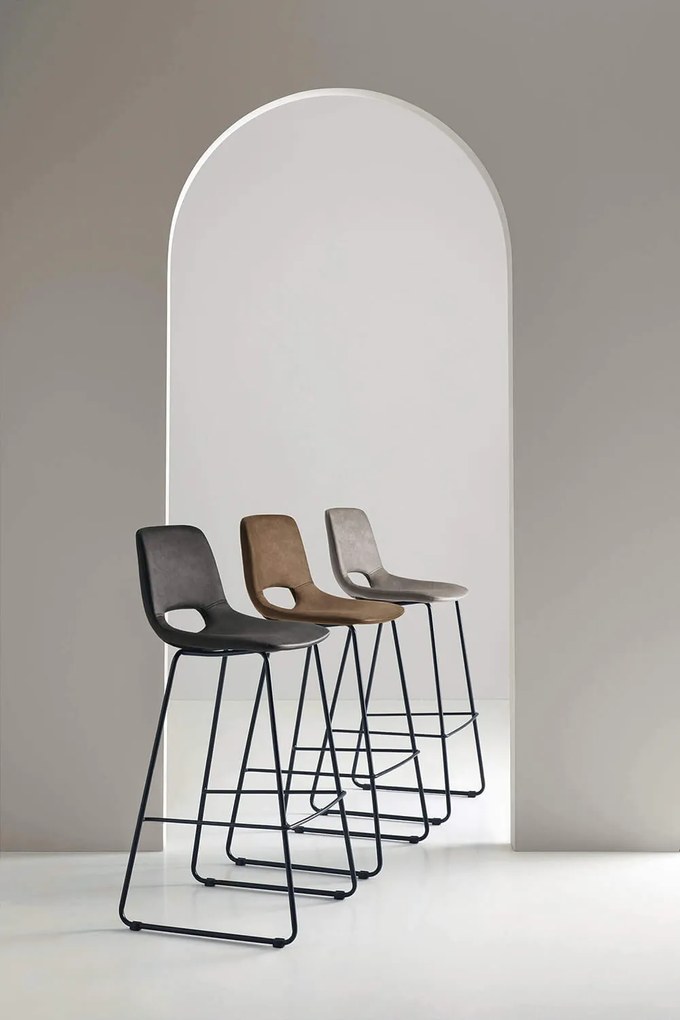 Barová židle wanor 75 cm tmavě šedá MUZZA