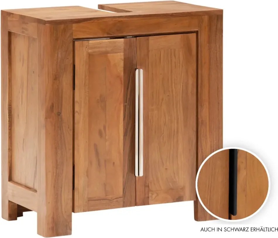 furniture-nabytek.cz - Skříňka pod umyvadlo Osvaro - Stříbrné kovové úchytky