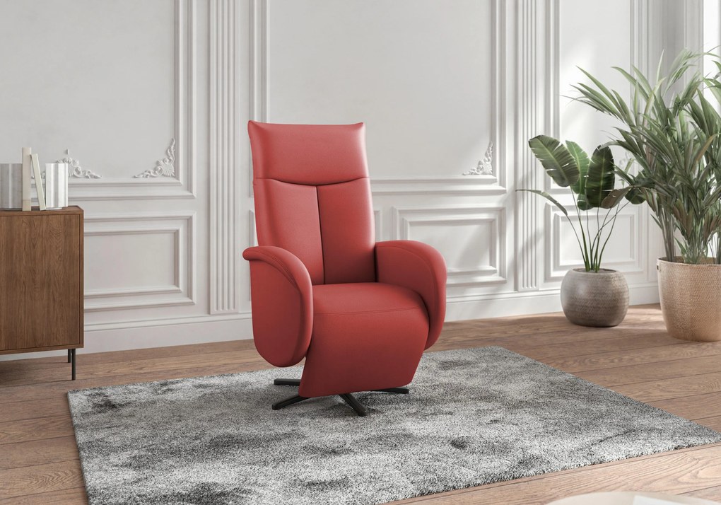 XXXLutz RELAXAČNÍ KŘESLO, kůže, červená Sit & More - Online Only křesla & taburety - 00014401627Y