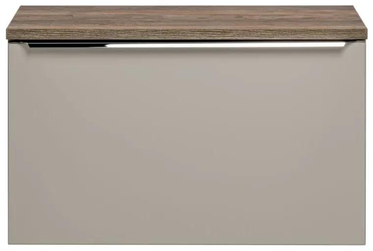 Koupelnová skříňka s deskou SANTA Fe Taupe D80/1 | 80 cm