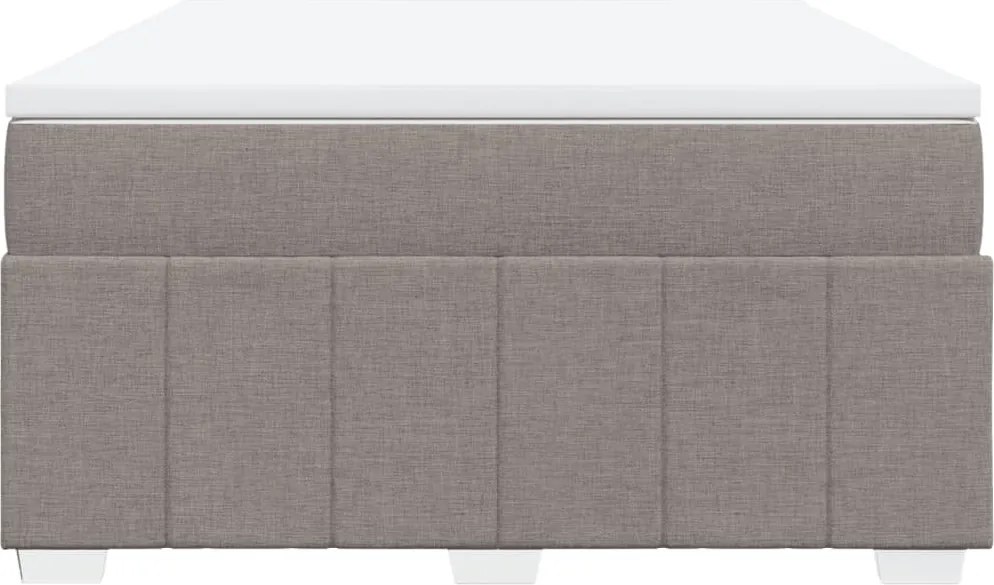 Box spring postel s matrací taupe 140x200 cm textil 3285481