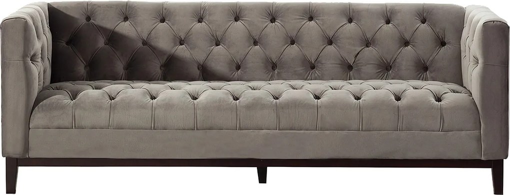 Pohovka Velvet Elite grey, 3-m.