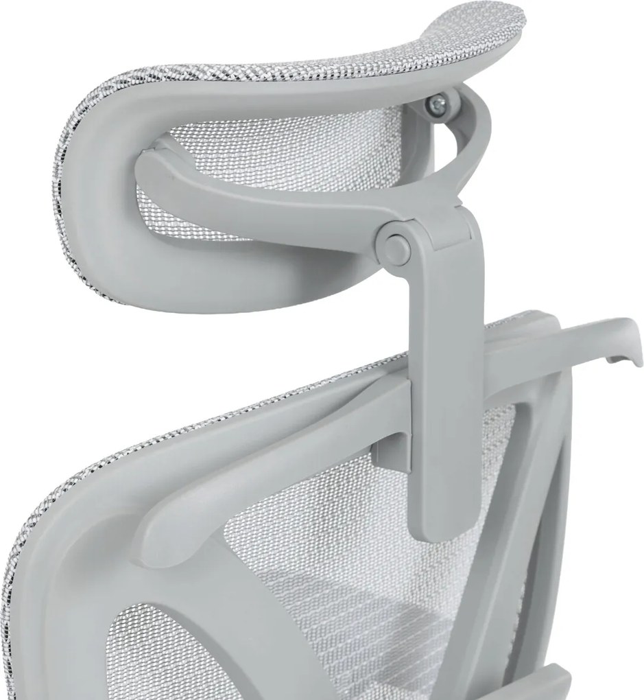 Ergonomická kancelářská židle FORCE - šedá síťovina
