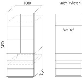 Postel Florencia, čelo oblé čalouněné 180 Domestav F123 Materiál: Buk cink, Povrchová úprava: Moření