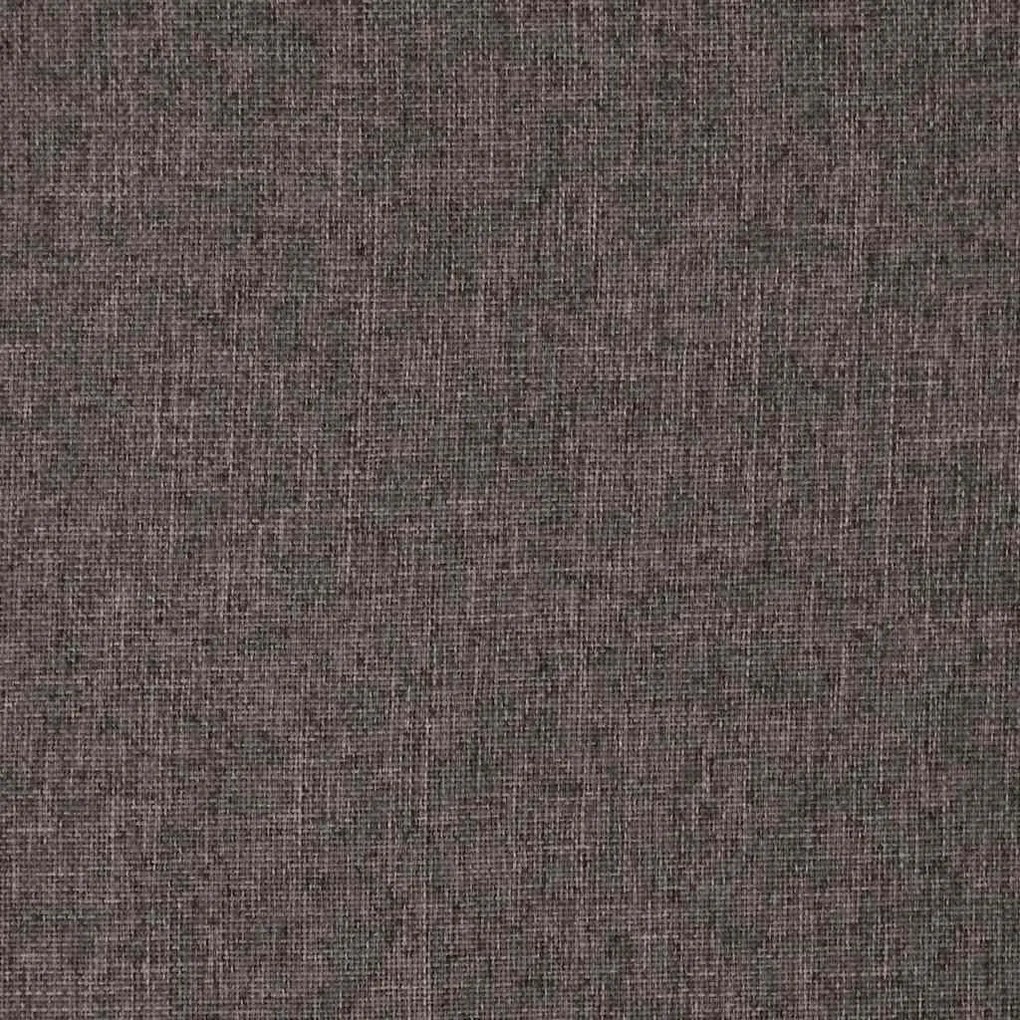 Otočná lenoška na podlahu taupe textil 336583