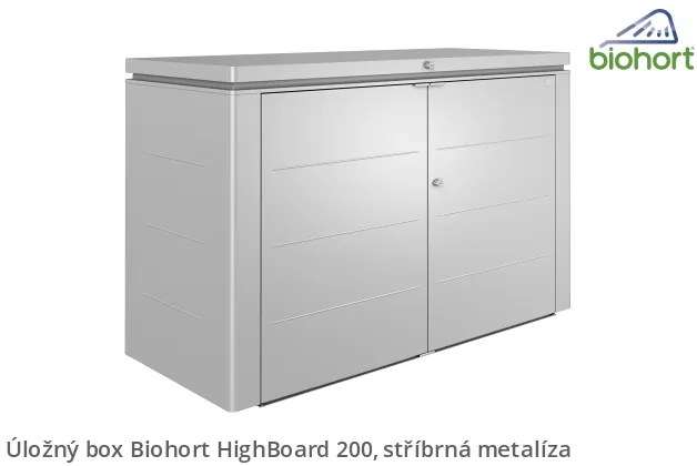Biohort Úložný box HighBoard 200 Barva: šedý křemen metalíza