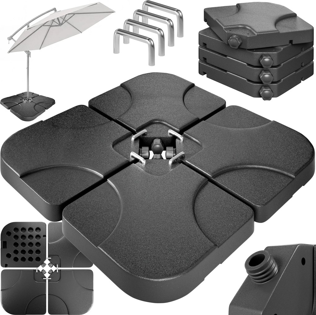 Desky pro Stojan na slunečník sada 4 ks 105x105x7cm