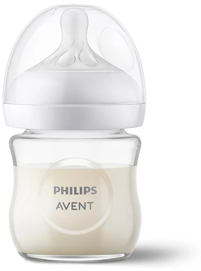 Avent Láhev Natural Philips Response skleněná 120 ml, 0 m+