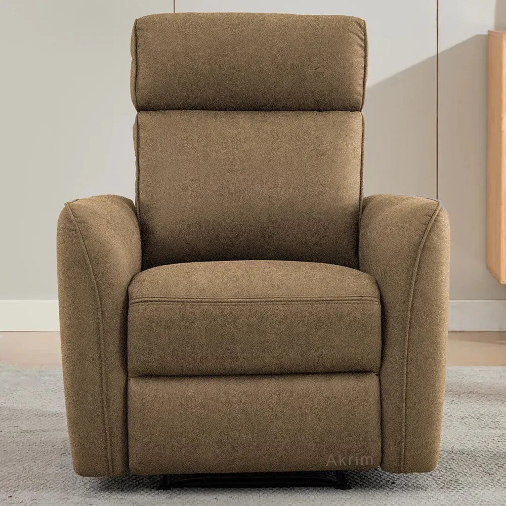 Sedací sestava BRAVEN 3+1+1 s FUNKCÍ RELAX | hnědá látka | EXTRA POHODLNÉ