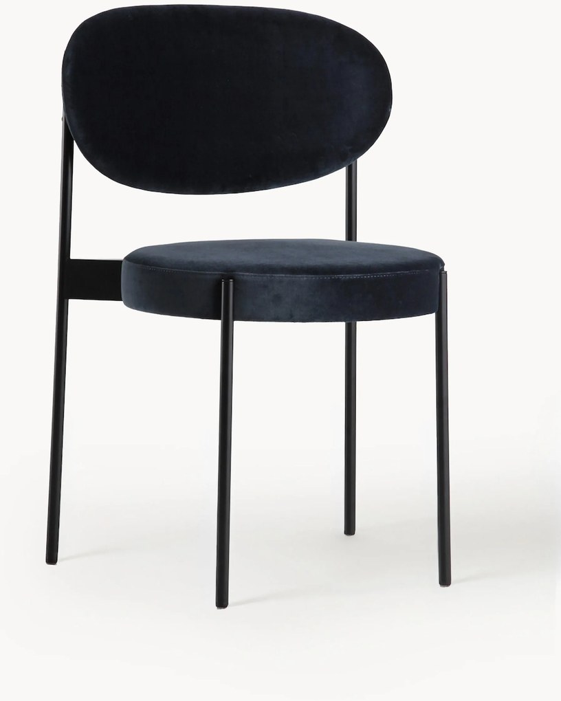 Čalouněná židle z sametu Series 430, design Verner Panton