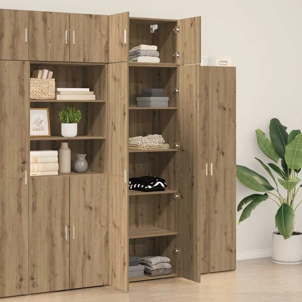 Úložná skříňka 2 ks Artisanový dub 70 x 42,5 x 225 cm 3365636