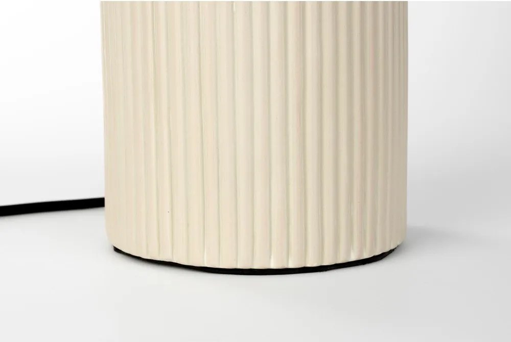 Béžová keramická stolní lampa se skleněným stínidlem (výška 53 cm) Dash – Zuiver