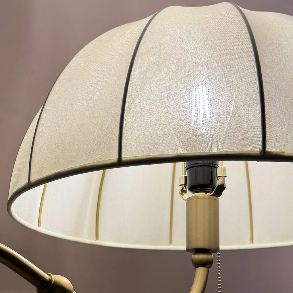 Stojací lampa Elstead Crosby 1x E27 Kartáčované zlato 173 cm