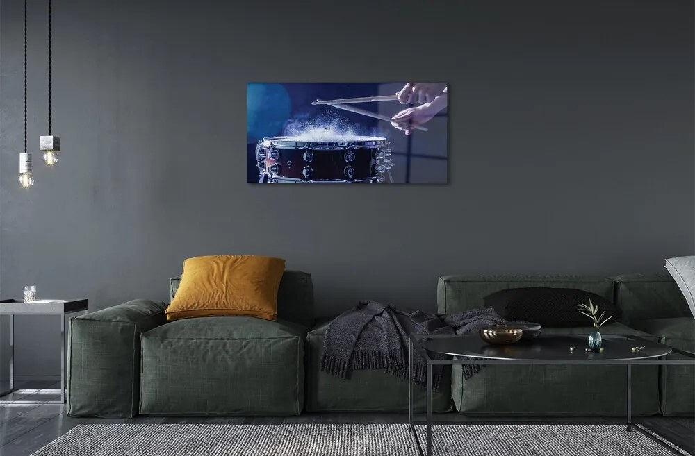 Obraz na skle bicí hole 120x60 cm