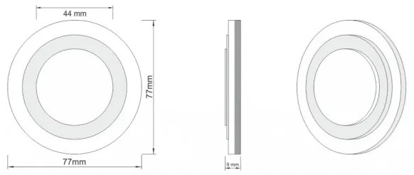LDST LI-01-CB-BC8 - LED Schodišťové svítidlo LILI 8xLED/1,2W/230V 3500K