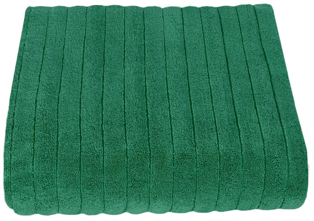 Forbyt mikrofroté ručník MIKRO DELUXE, tmavě zelený, 50x95cm