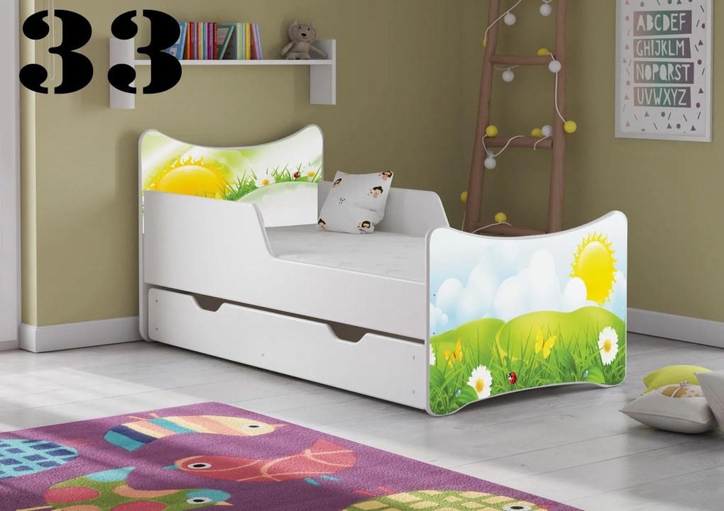 Plastiko Dětská postel se šuplíky Louka - 33 - 160x80