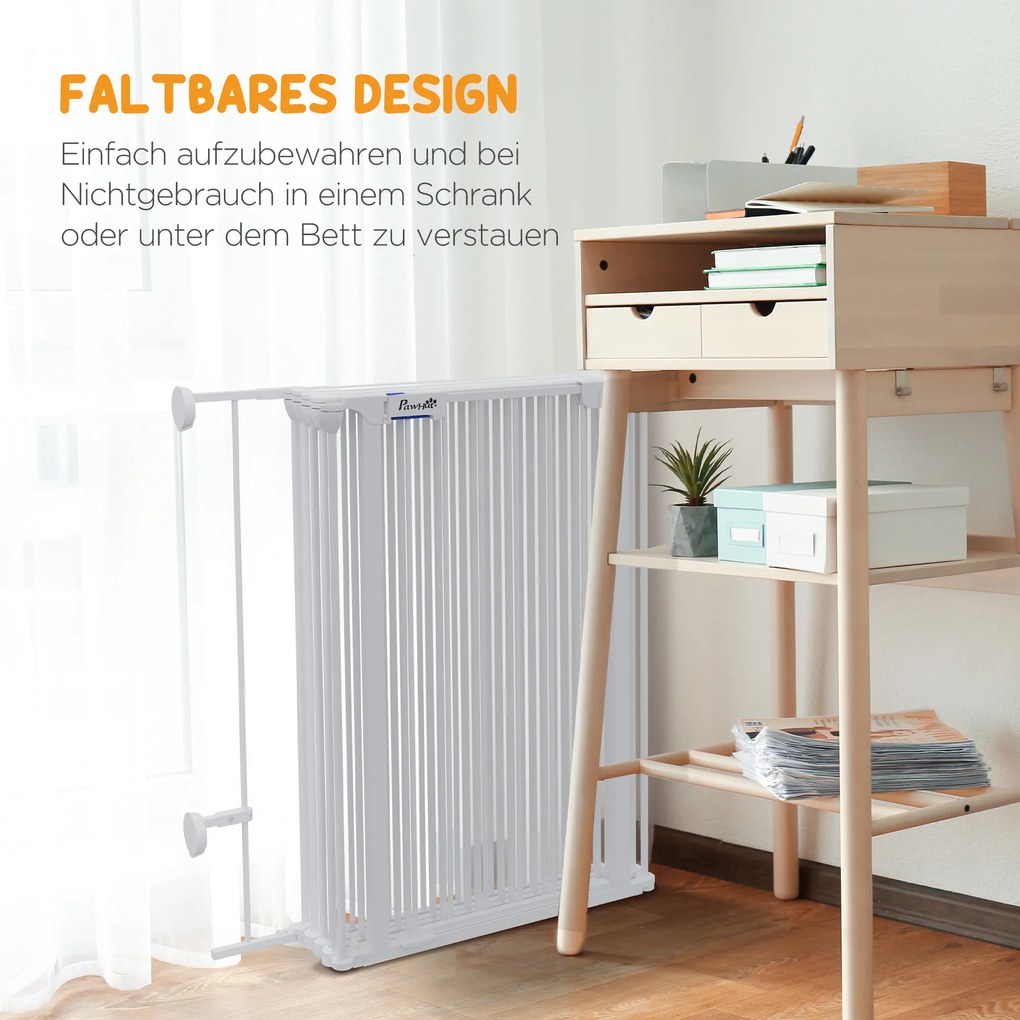 PawHut ohrádka pro štěňata, výška 90 cm, zábrana, 8 panelů, skládací, volný výběh pro psy