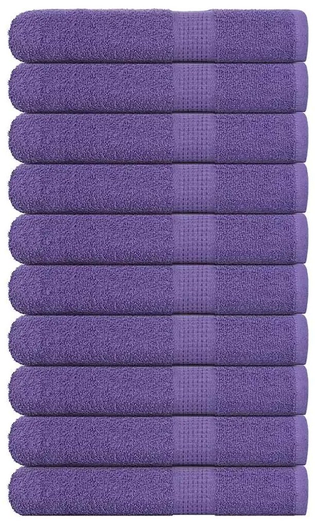 Saunové osušky FROGN 10 ks fialové 80x200 cm 360 g/m² 136889