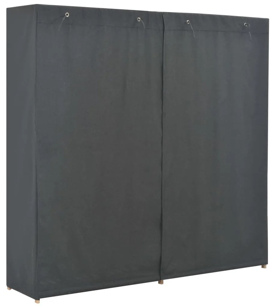 Šatní skříň - textil - šedá | 173x40x170 cm