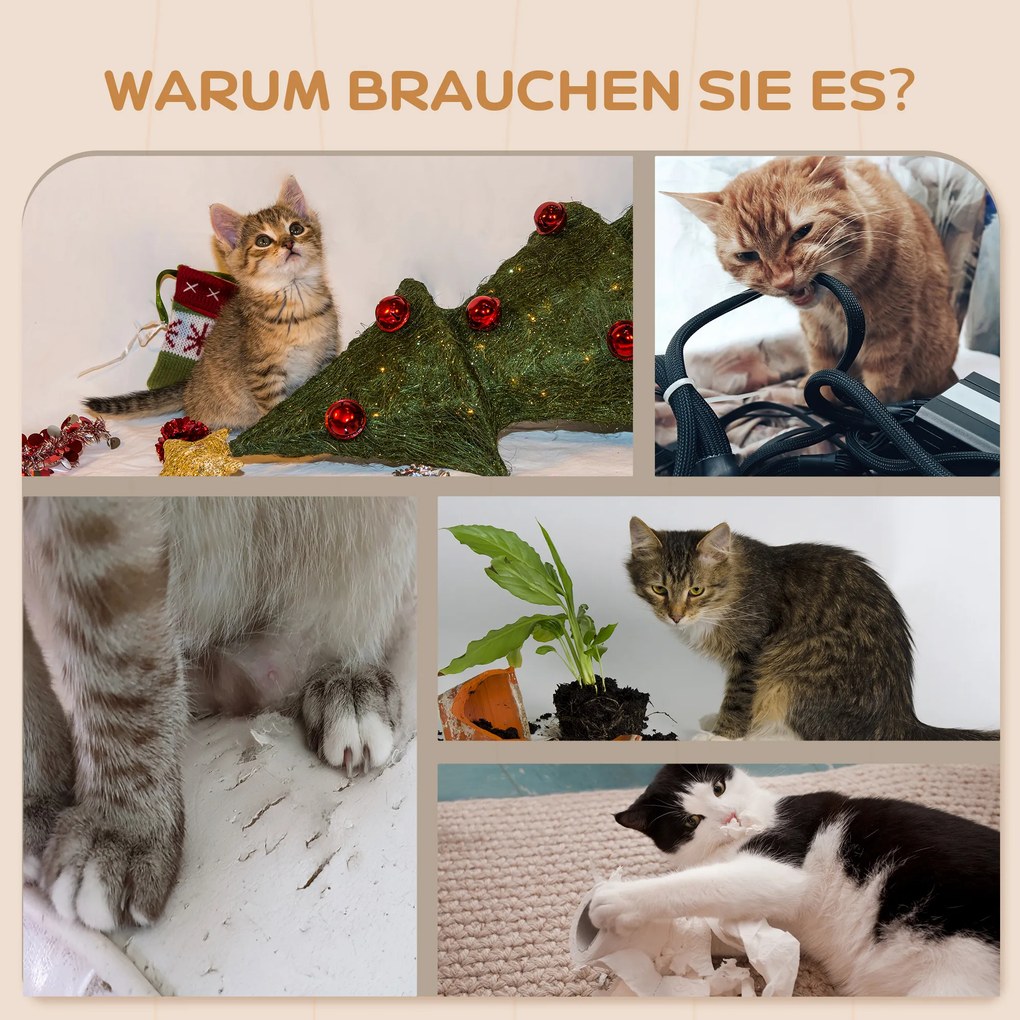 PawHut sada prolézaček pro kočky, 5dílný nábytek pro kočky se škrabadlem, skákacími plošinami, žebříkem, domečkem, rámem pro kočičí stěnu, pro kočky …