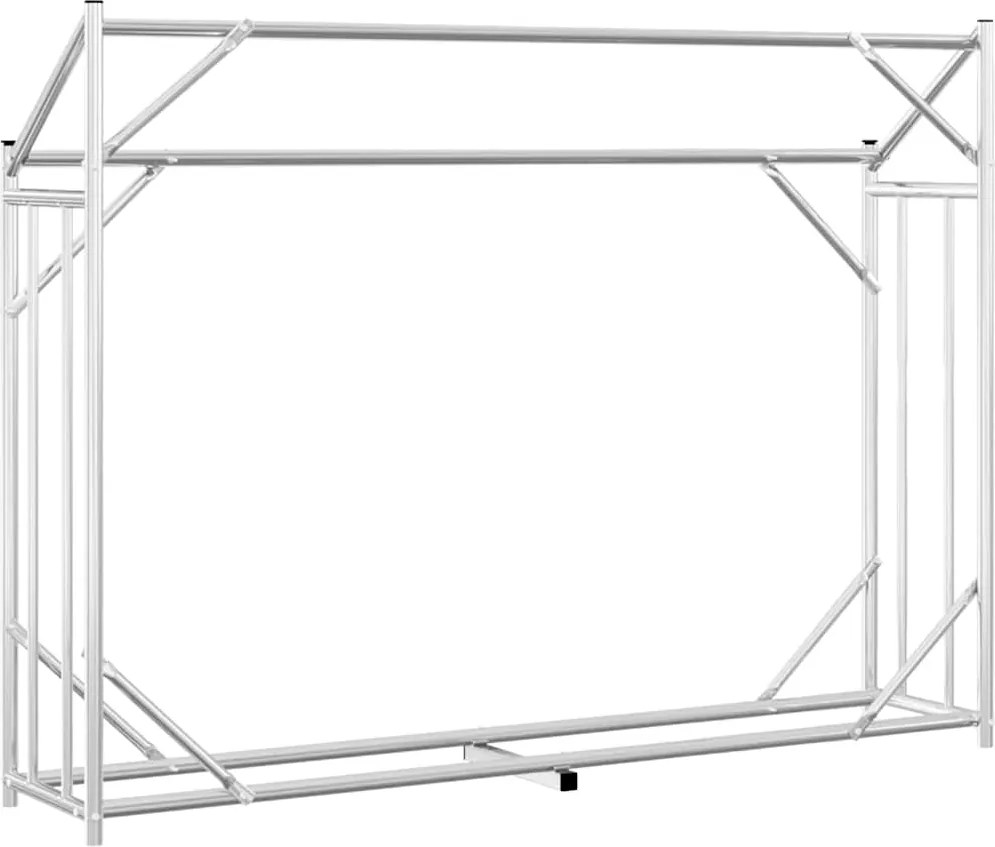 vidaXL Stojan na palivové dřevo s krytem 151x40,5x110,5 cm
