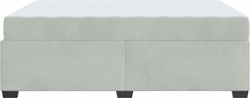 Rám postele s matrací Světle šedá 140 x 200 cm textil 3399290