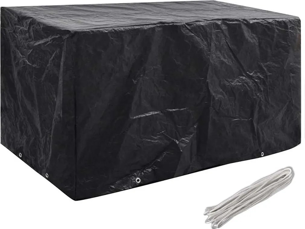 Plachty na zahradní nábytek 2 ks 8 oček 180 x 70 x 90 cm 279129