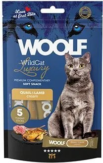 WOOLF Snack WOOLF WildCat Cream Luxury Quail&Lamb 5x14g