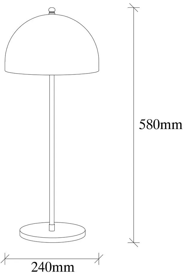 Stolní lampa ve zlaté barvě s kovovým stínidlem (výška 58 cm) Can – Opviq lights