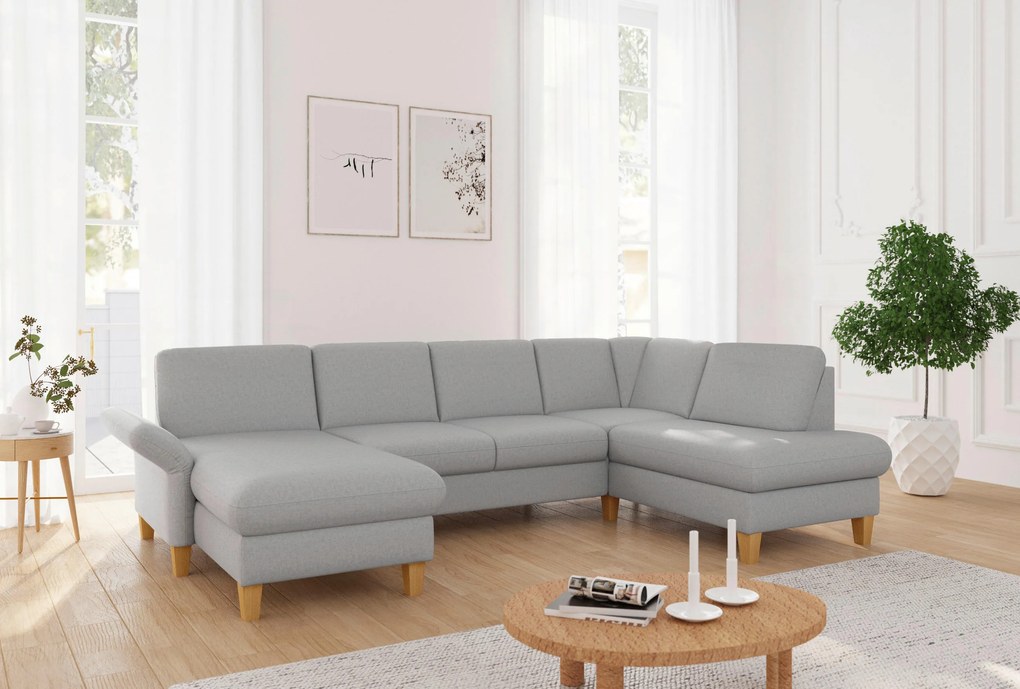 XXXLutz SEDACÍ SOUPRAVA, textil, světle šedá Sit & More - Sedací soupravy - 00014401611K