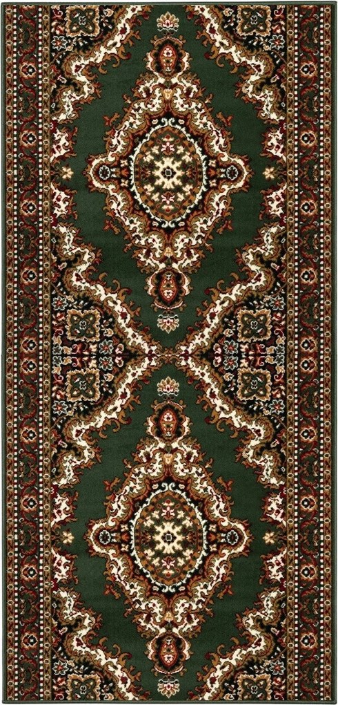 AKCIA: 140x120 cm Behúň na mieru TEHERAN T-102 green - obšitý zo všetkých strán, zelená, chodba / predsieň, Alfa Carpets